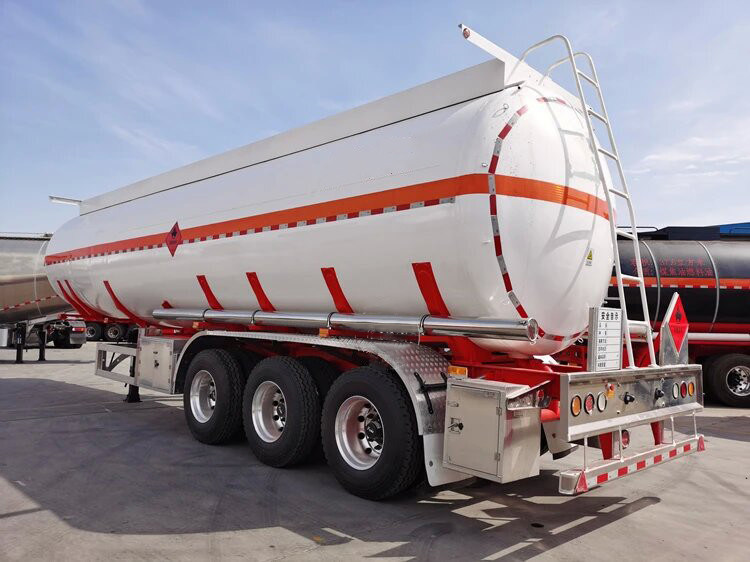 3 Axle 42000 45000 Liters Aluminum Carbon Steel Oil Tanker Fuel Tank ...